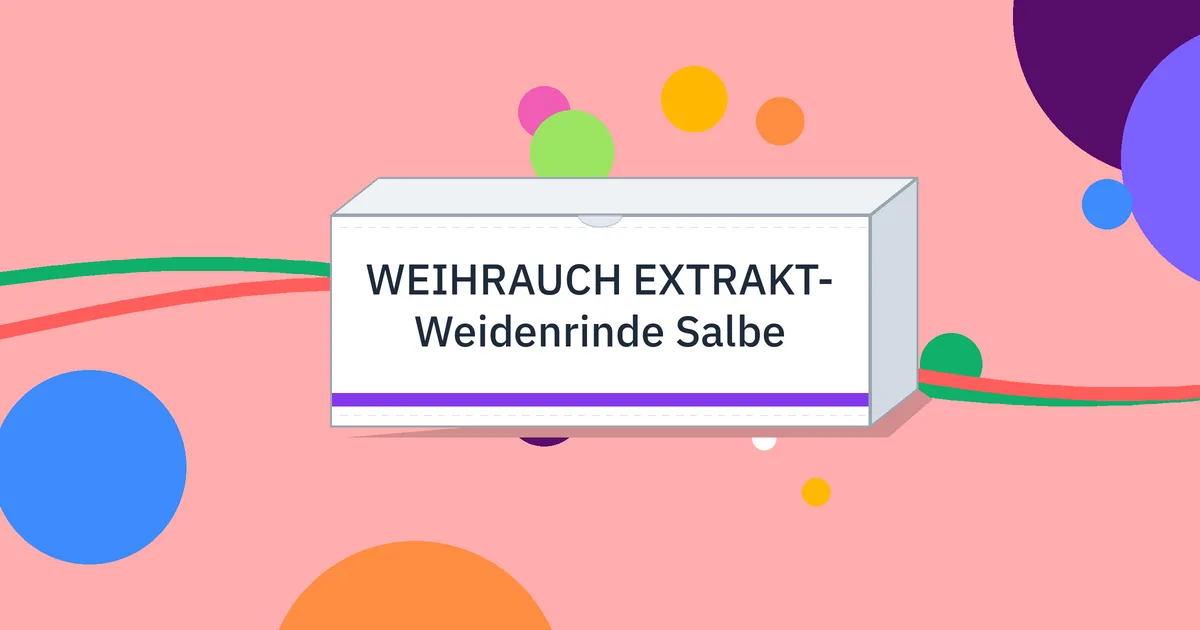 Symbolbild: Packung mit der Aufschrift WEIHRAUCH EXTRAKT-Weidenrinde Salbe (PZN 18396949) – Verfügbarkeit und Bezug in Apotheken in Frankfurt am Main