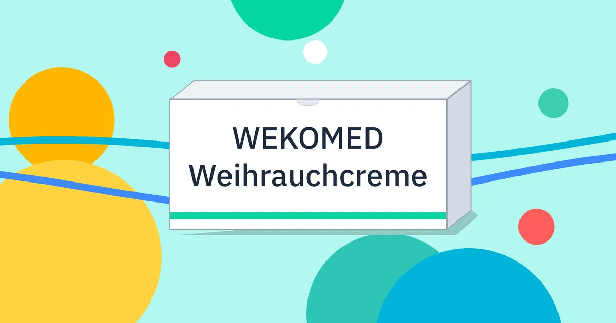 Symbolbild: Packung mit der Aufschrift WEKOMED Weihrauchcreme (PZN 07107445) – Verfügbarkeit und Bezug in Apotheken in Frankfurt am Main
