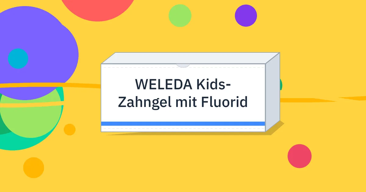 Symbolbild: Packung mit der Aufschrift WELEDA Kids-Zahngel mit Fluorid (PZN 19442255) – Verfügbarkeit und Bezug in Apotheken in Frankfurt am Main