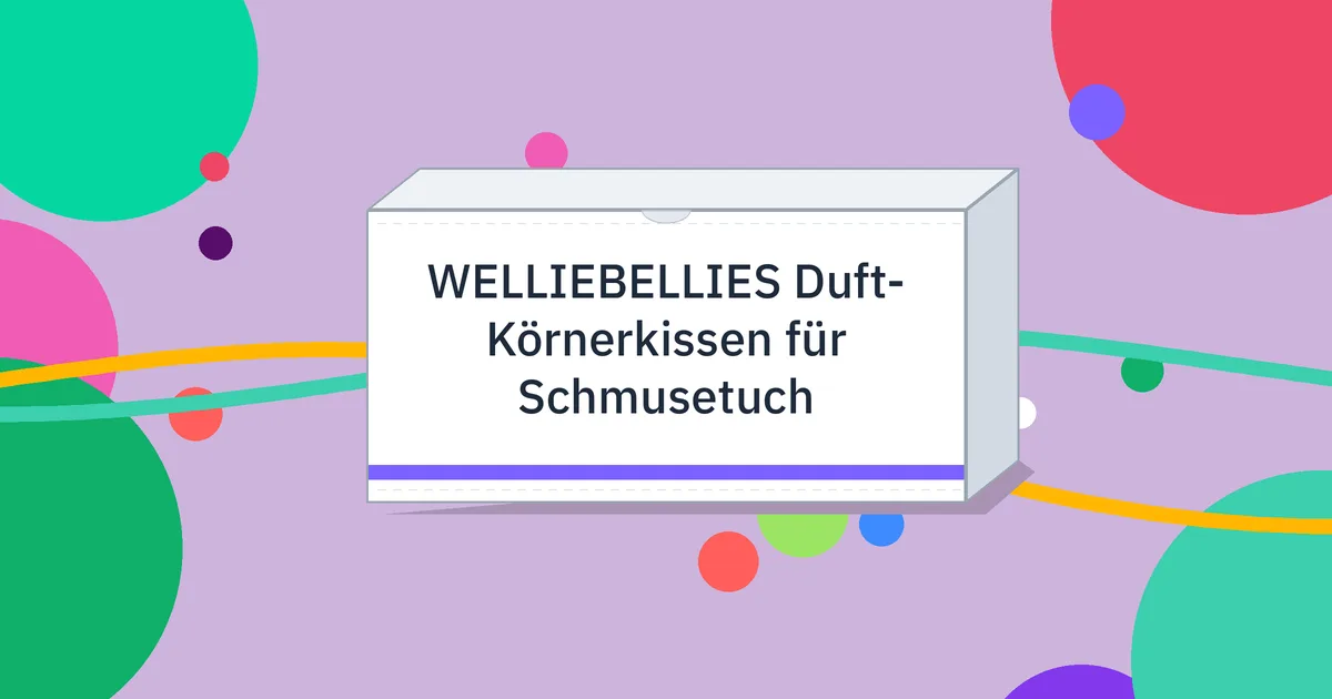 Symbolbild: Packung mit der Aufschrift WELLIEBELLIES Duft-Körnerkissen für Schmusetuch (PZN 18905262) – Verfügbarkeit und Bezug in Apotheken in Frankfurt am Main