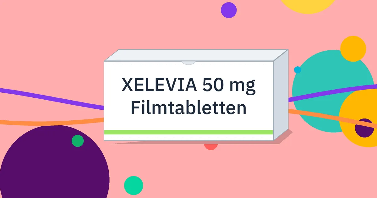Symbolbild: Packung mit der Aufschrift XELEVIA 50 mg Filmtabletten (PZN 09517710) – Verfügbarkeit und Bezug in Apotheken in Frankfurt am Main