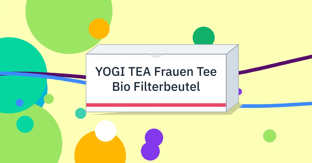 Symbolbild: Packung mit der Aufschrift YOGI TEA Frauen Tee Bio Filterbeutel (PZN 09687814) – Verfügbarkeit und Bezug in Apotheken in Frankfurt am Main