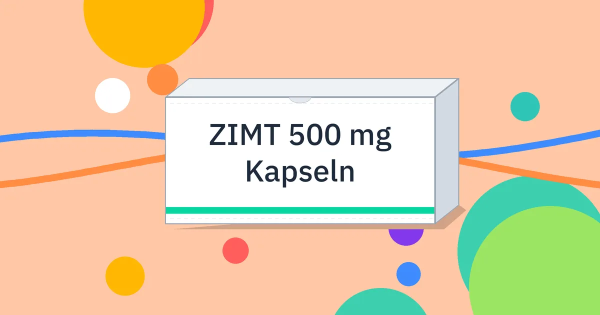 Symbolbild: Packung mit der Aufschrift ZIMT 500 mg Kapseln (PZN 00647670) – Verfügbarkeit und Bezug in Apotheken in Frankfurt am Main