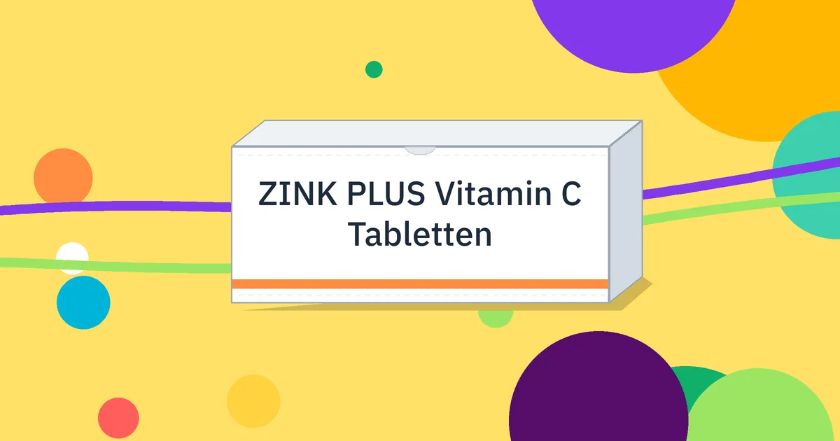 Symbolbild: Packung mit der Aufschrift ZINK PLUS Vitamin C Tabletten (PZN 15894115) – Verfügbarkeit und Bezug in Apotheken in Frankfurt am Main