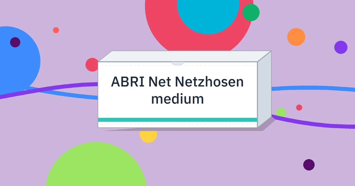 Symbolbild: Packung mit der Aufschrift ABRI Net Netzhosen medium (PZN 06870357) – Verfügbarkeit und Bezug in Apotheken in Frankfurt am Main