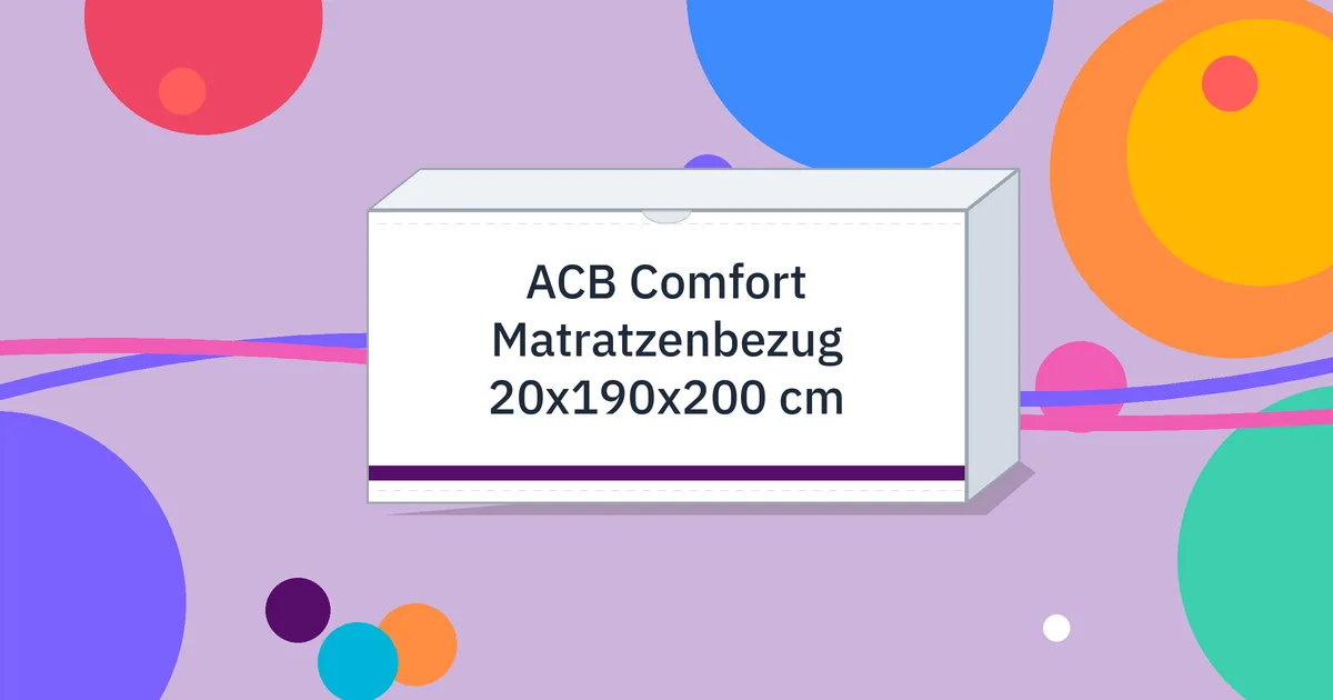 Symbolbild: Packung mit der Aufschrift ACB Comfort Matratzenbezug 20x190x200 cm (PZN 06878407) – Verfügbarkeit und Bezug in Apotheken in Frankfurt am Main