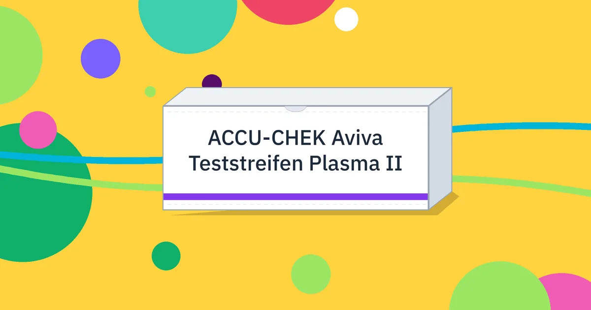 Symbolbild: Packung mit der Aufschrift ACCU-CHEK Aviva Teststreifen Plasma II (PZN 09245039) – Verfügbarkeit und Bezug in Apotheken in Frankfurt am Main