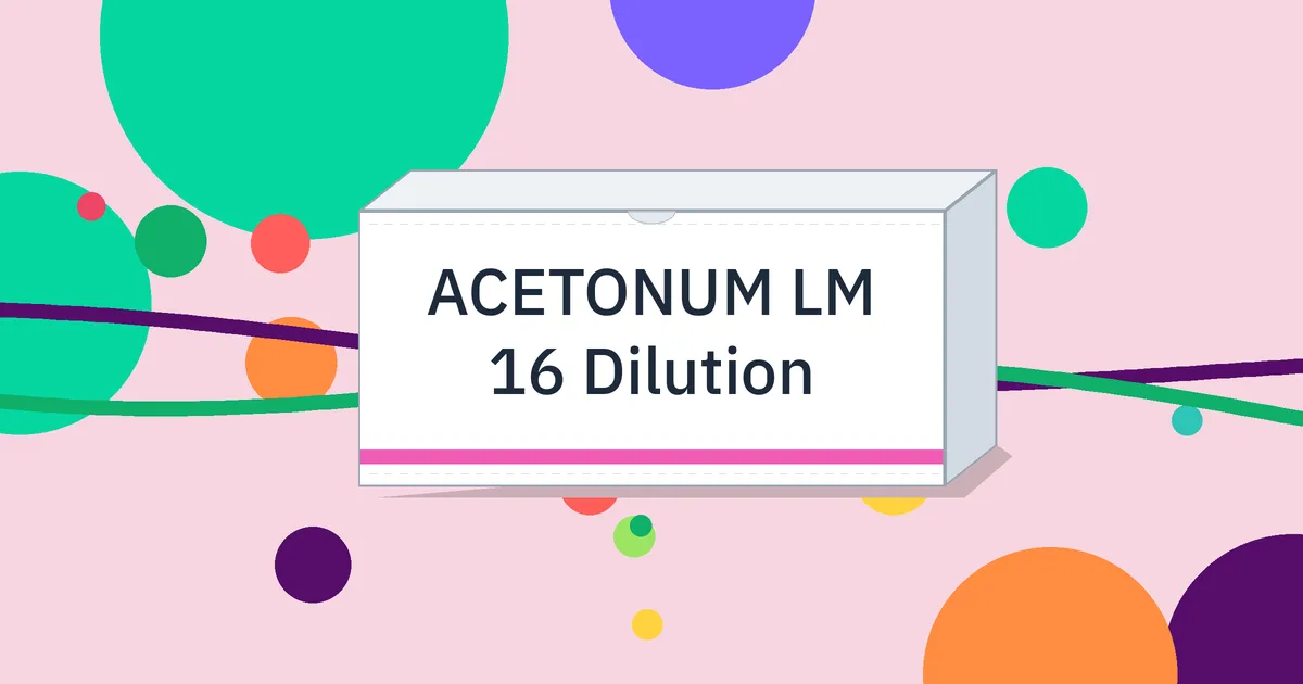 Symbolbild: Packung mit der Aufschrift ACETONUM LM 16 Dilution (PZN 13265220) – Verfügbarkeit und Bezug in Apotheken in Frankfurt am Main