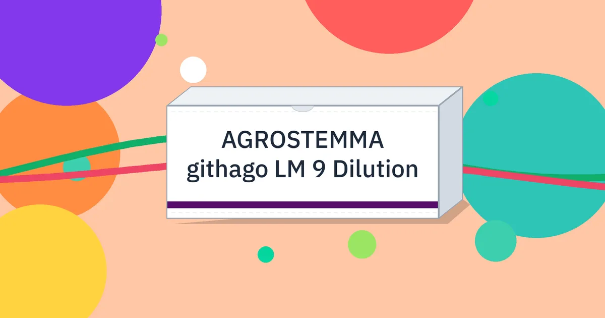 Symbolbild: Packung mit der Aufschrift AGROSTEMMA githago LM 9 Dilution (PZN 13307355) – Verfügbarkeit und Bezug in Apotheken in Frankfurt am Main