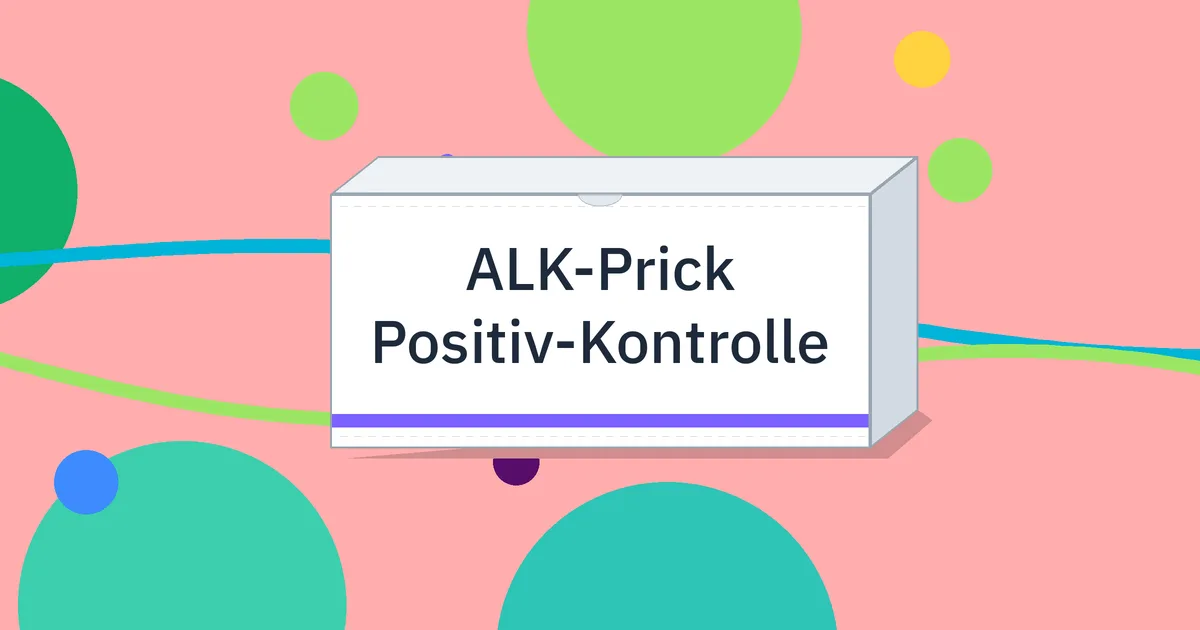 Symbolbild: Packung mit der Aufschrift ALK-Prick Positiv-Kontrolle (PZN 02507387) – Verfügbarkeit und Bezug in Apotheken in Frankfurt am Main