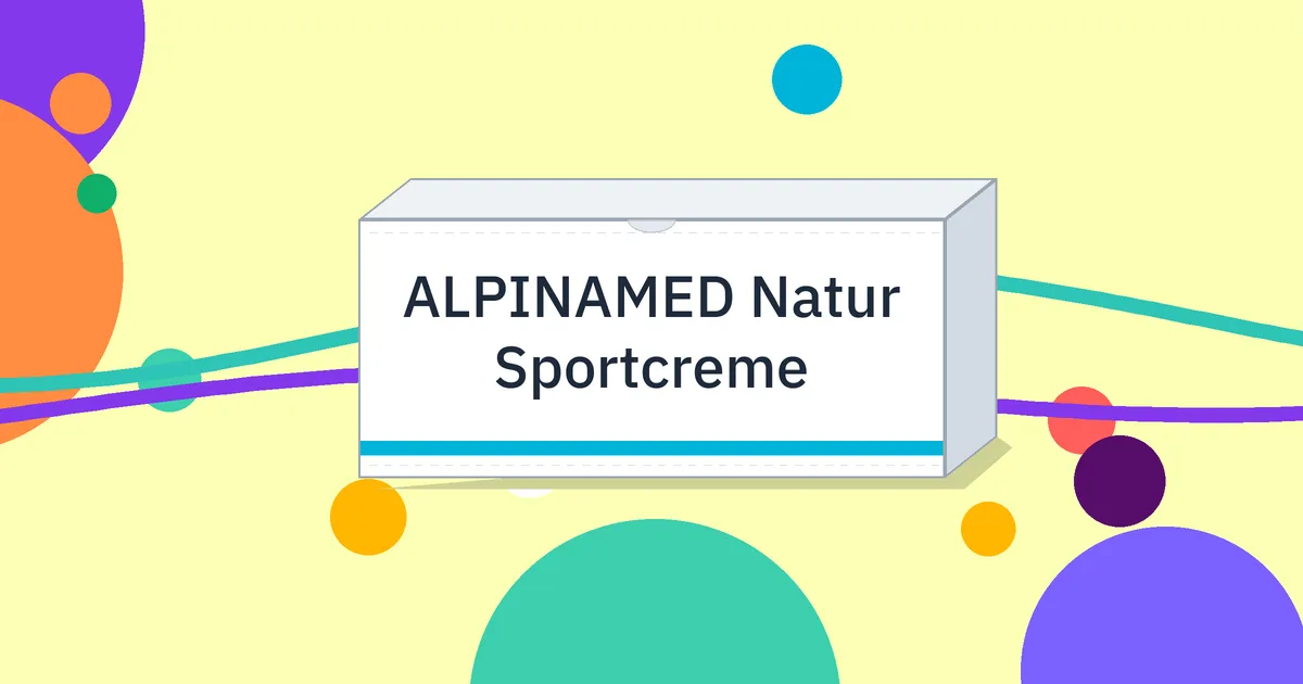 Symbolbild: Packung mit der Aufschrift ALPINAMED Natur Sportcreme (PZN 07124981) – Verfügbarkeit und Bezug in Apotheken in Frankfurt am Main