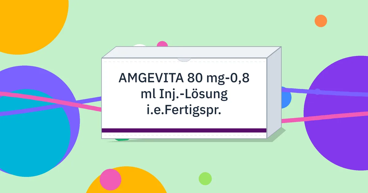 Symbolbild: Packung mit der Aufschrift AMGEVITA 80 mg-0,8 ml Inj.-Lösung i.e.Fertigspr. (PZN 18881923) – Verfügbarkeit und Bezug in Apotheken in Frankfurt am Main