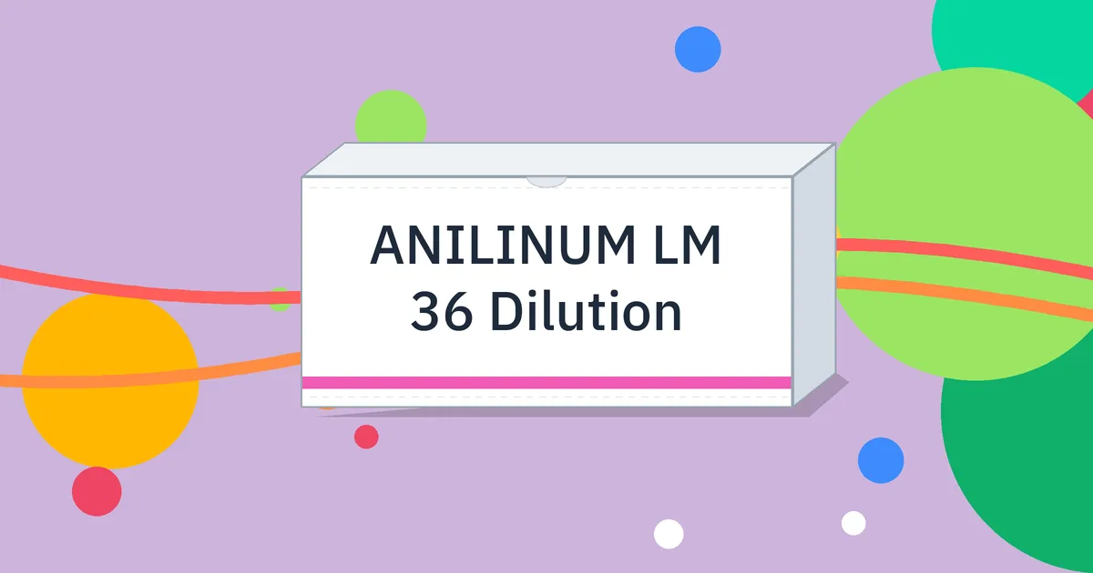 Symbolbild: Packung mit der Aufschrift ANILINUM LM 36 Dilution (PZN 12762643) – Verfügbarkeit und Bezug in Apotheken in Frankfurt am Main