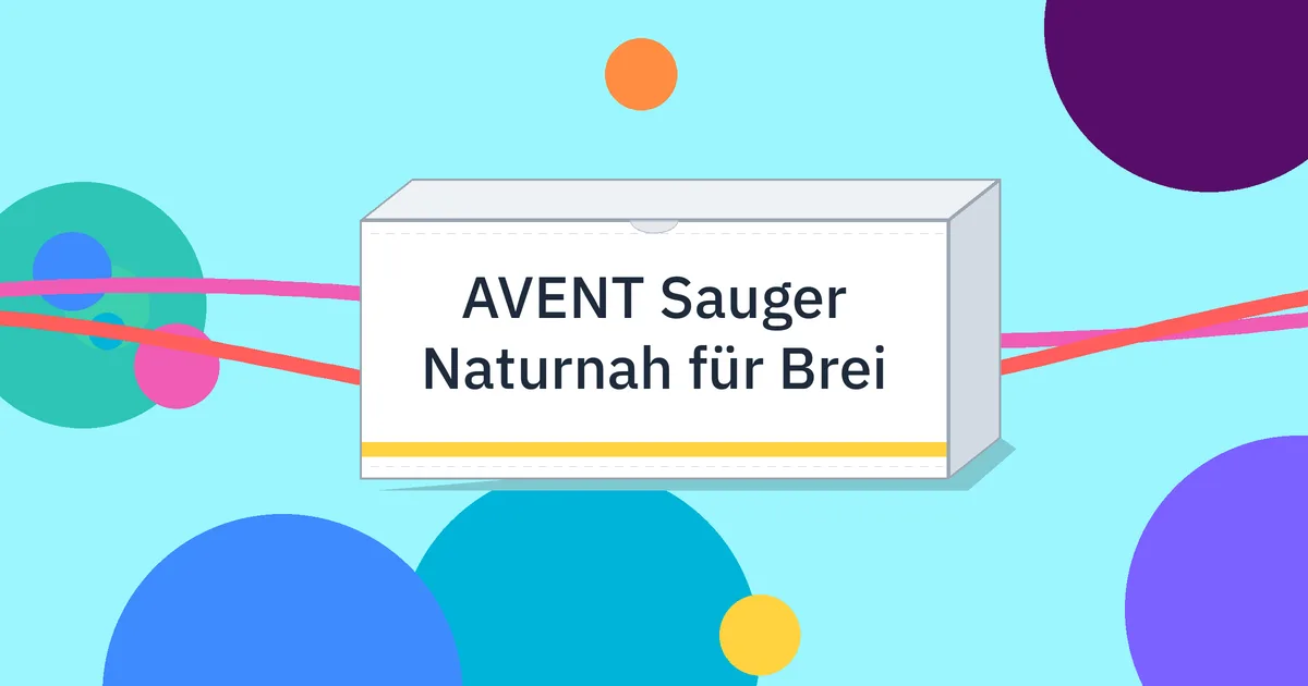 Symbolbild: Packung mit der Aufschrift AVENT Sauger Naturnah für Brei (PZN 10108164) – Verfügbarkeit und Bezug in Apotheken in Frankfurt am Main