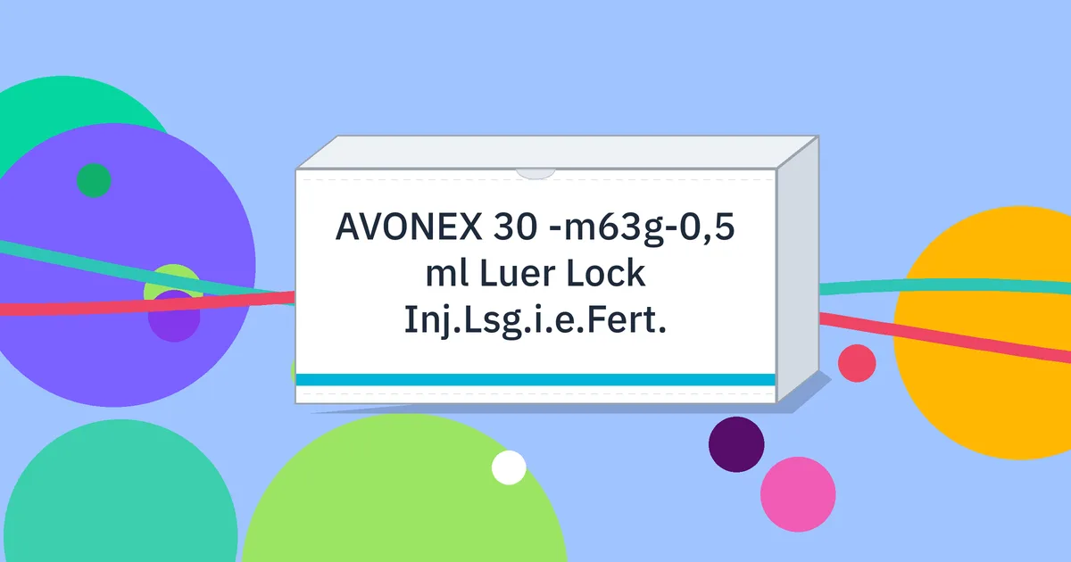 Symbolbild: Packung mit der Aufschrift AVONEX 30 -m63g-0,5 ml Luer Lock Inj.Lsg.i.e.Fert. (PZN 06454736) – Verfügbarkeit und Bezug in Apotheken in Frankfurt am Main