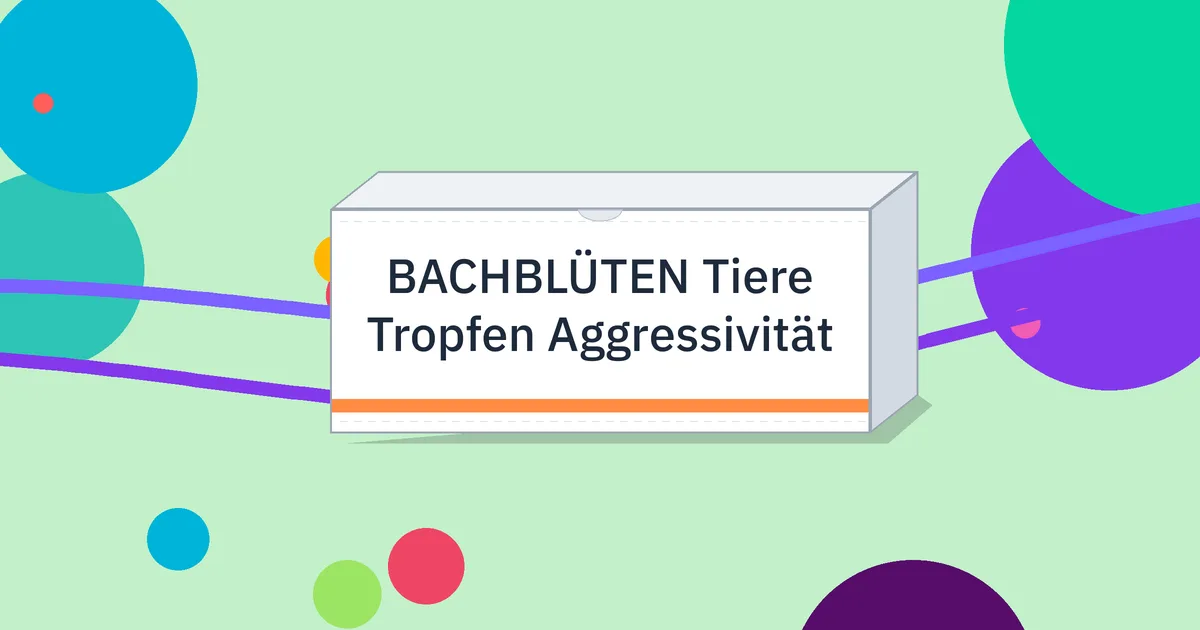 Symbolbild: Packung mit der Aufschrift BACHBLÜTEN Tiere Tropfen Aggressivität (PZN 16789573) – Verfügbarkeit und Bezug in Apotheken in Frankfurt am Main