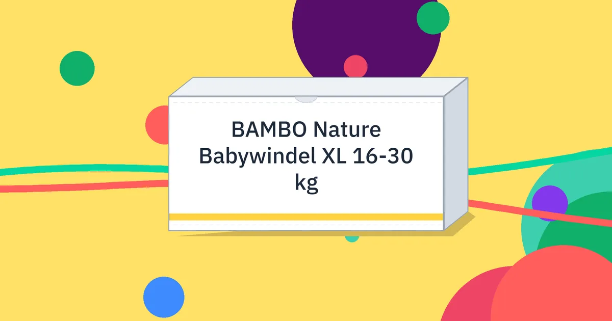 Symbolbild: Packung mit der Aufschrift BAMBO Nature Babywindel XL 16-30 kg (PZN 15384489) – Verfügbarkeit und Bezug in Apotheken in Frankfurt am Main