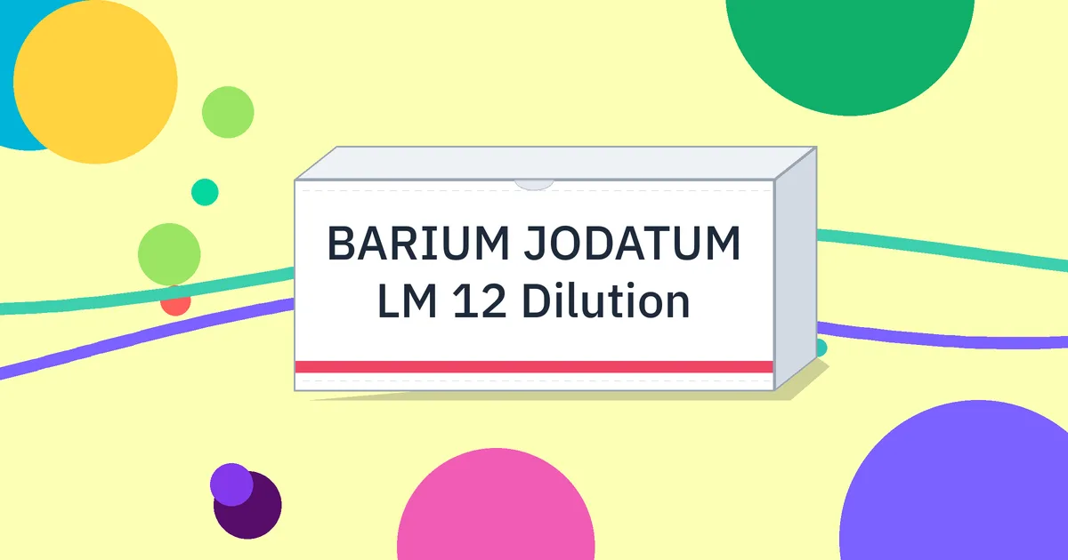 Symbolbild: Packung mit der Aufschrift BARIUM JODATUM LM 12 Dilution (PZN 12789843) – Verfügbarkeit und Bezug in Apotheken in Frankfurt am Main