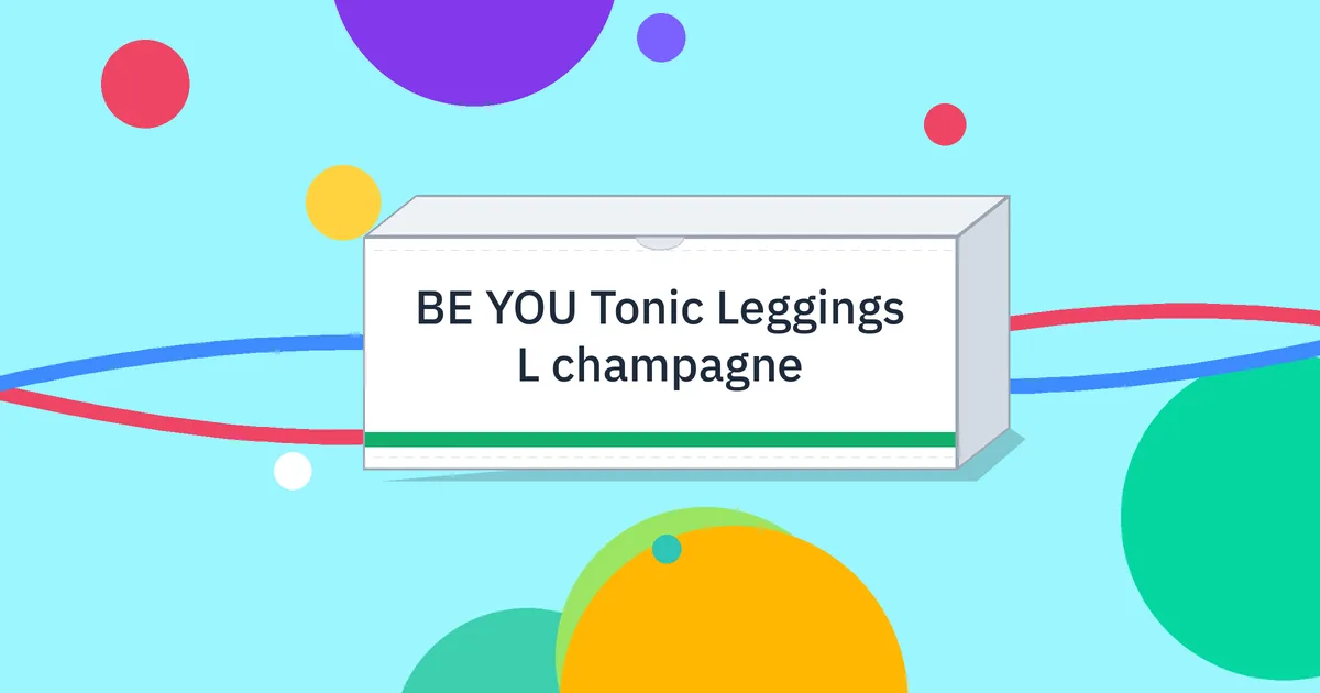 Symbolbild: Packung mit der Aufschrift BE YOU Tonic Leggings L champagne (PZN 20376463) – Verfügbarkeit und Bezug in Apotheken in Frankfurt am Main