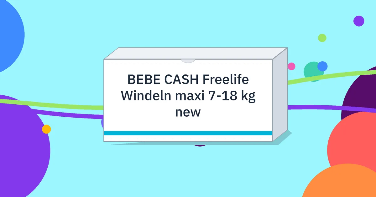 Symbolbild: Packung mit der Aufschrift BEBE CASH Freelife Windeln maxi 7-18 kg new (PZN 15578667) – Verfügbarkeit und Bezug in Apotheken in Frankfurt am Main
