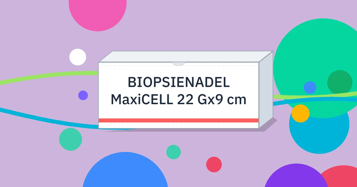 Symbolbild: Packung mit der Aufschrift BIOPSIENADEL MaxiCELL 22 Gx9 cm (PZN 06771075) – Verfügbarkeit und Bezug in Apotheken in Frankfurt am Main