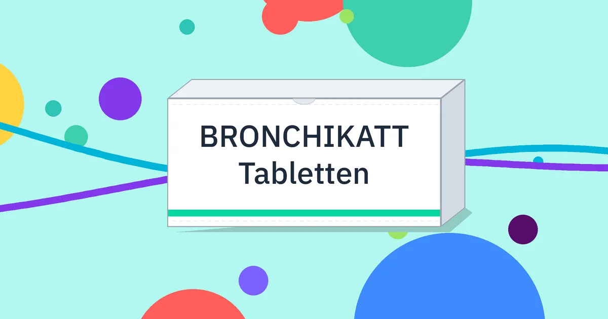 Symbolbild: Packung mit der Aufschrift BRONCHIKATT Tabletten (PZN 03107218) – Verfügbarkeit und Bezug in Apotheken in Frankfurt am Main