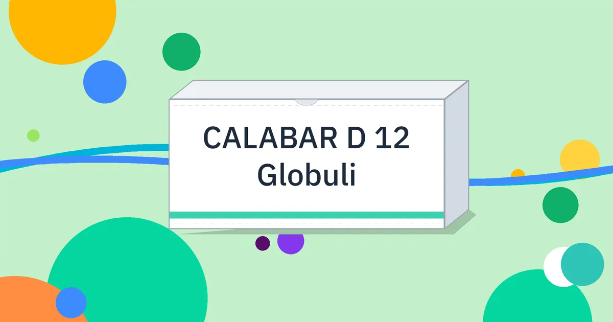 Symbolbild: Packung mit der Aufschrift CALABAR D 12 Globuli (PZN 16689630) – Verfügbarkeit und Bezug in Apotheken in Frankfurt am Main