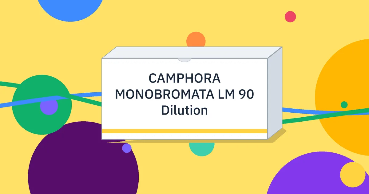 Symbolbild: Packung mit der Aufschrift CAMPHORA MONOBROMATA LM 90 Dilution (PZN 13412313) – Verfügbarkeit und Bezug in Apotheken in Frankfurt am Main