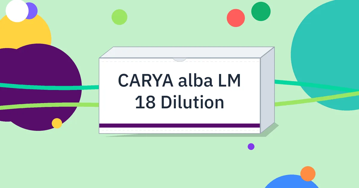 Symbolbild: Packung mit der Aufschrift CARYA alba LM 18 Dilution (PZN 13431569) – Verfügbarkeit und Bezug in Apotheken in Frankfurt am Main