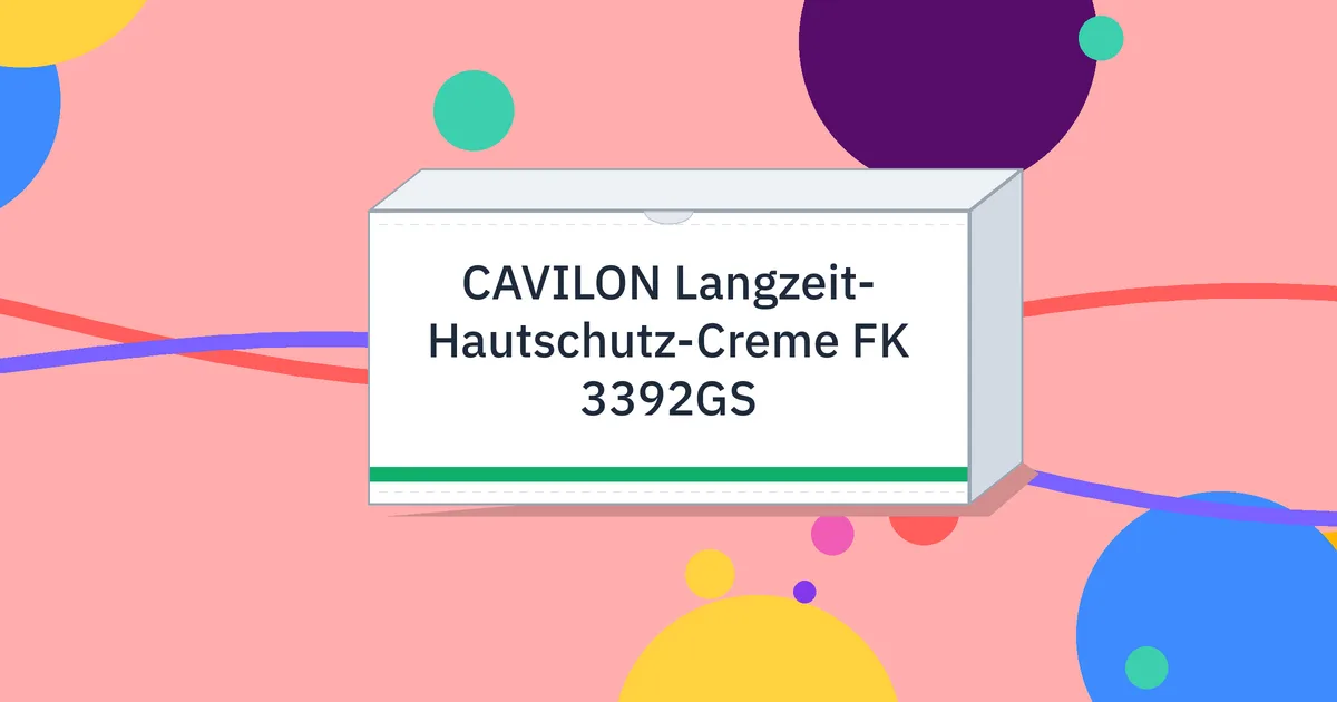 Symbolbild: Packung mit der Aufschrift CAVILON Langzeit-Hautschutz-Creme FK 3392GS (PZN 11033540) – Verfügbarkeit und Bezug in Apotheken in Frankfurt am Main
