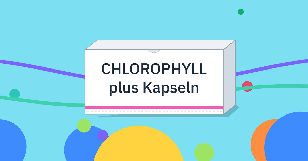 Symbolbild: Packung mit der Aufschrift CHLOROPHYLL plus Kapseln (PZN 03823788) – Verfügbarkeit und Bezug in Apotheken in Frankfurt am Main