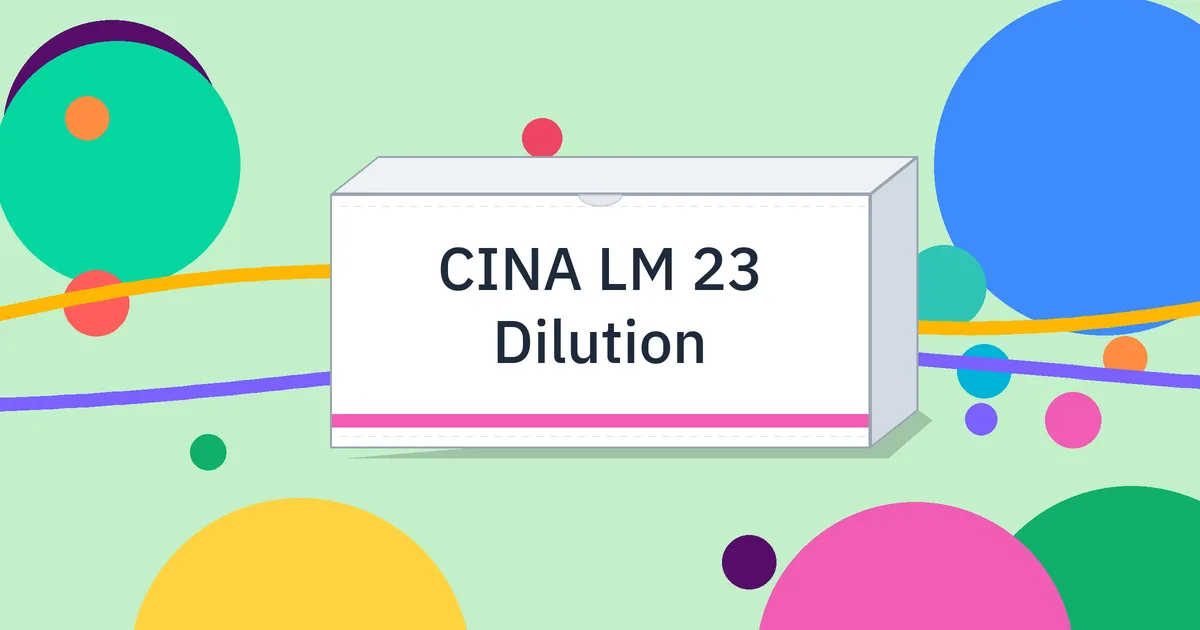 Symbolbild: Packung mit der Aufschrift CINA LM 23 Dilution (PZN 12819627) – Verfügbarkeit und Bezug in Apotheken in Frankfurt am Main