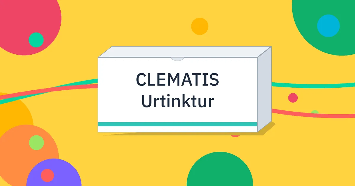 Symbolbild: Packung mit der Aufschrift CLEMATIS Urtinktur (PZN 02611268) – Verfügbarkeit und Bezug in Apotheken in Frankfurt am Main