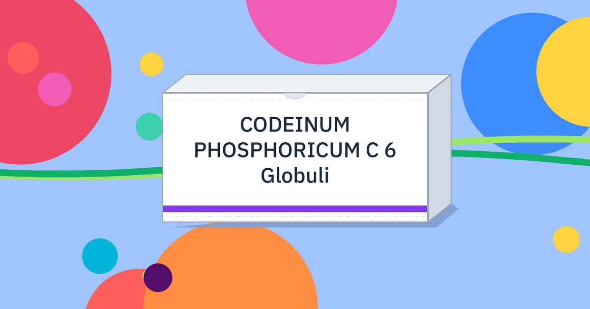 Symbolbild: Packung mit der Aufschrift CODEINUM PHOSPHORICUM C 6 Globuli (PZN 19719260) – Verfügbarkeit und Bezug in Apotheken in Frankfurt am Main
