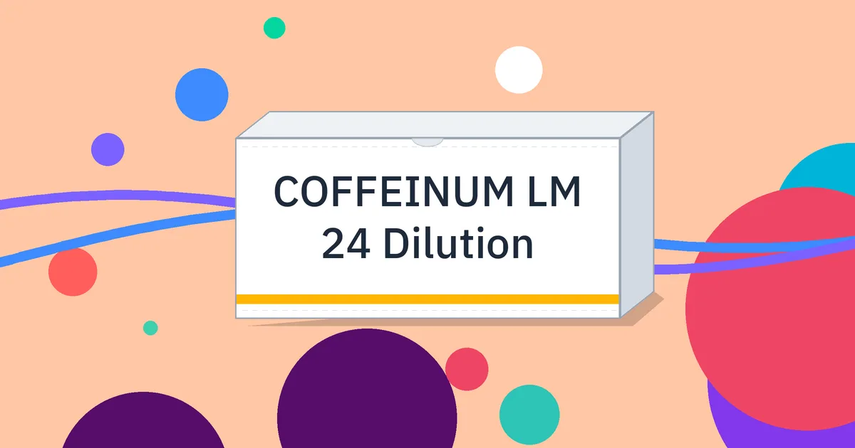 Symbolbild: Packung mit der Aufschrift COFFEINUM LM 24 Dilution (PZN 12831893) – Verfügbarkeit und Bezug in Apotheken in Frankfurt am Main