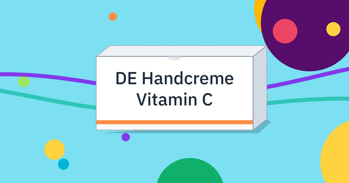 Symbolbild: Packung mit der Aufschrift DE Handcreme Vitamin C (PZN 19268834) – Verfügbarkeit und Bezug in Apotheken in Frankfurt am Main