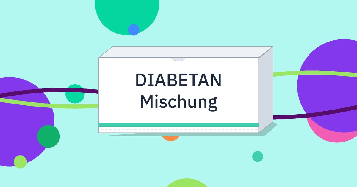 Symbolbild: Packung mit der Aufschrift DIABETAN Mischung (PZN 15579572) – Verfügbarkeit und Bezug in Apotheken in Frankfurt am Main