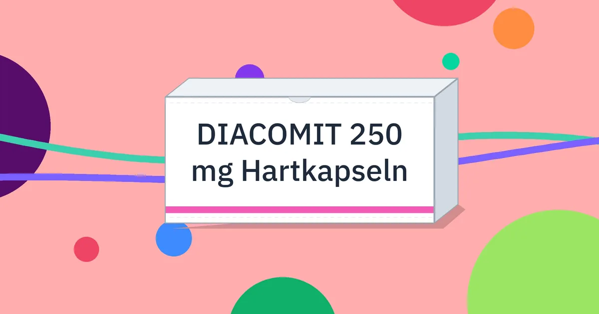 Symbolbild: Packung mit der Aufschrift DIACOMIT 250 mg Hartkapseln (PZN 12614701) – Verfügbarkeit und Bezug in Apotheken in Frankfurt am Main
