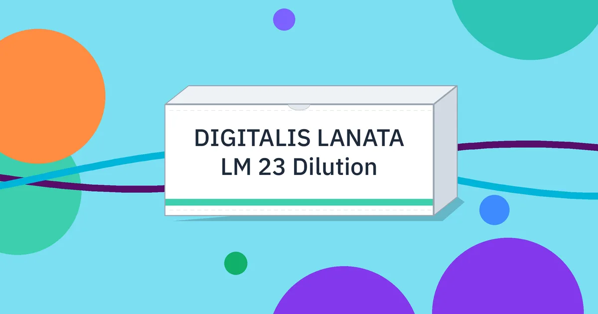 Symbolbild: Packung mit der Aufschrift DIGITALIS LANATA LM 23 Dilution (PZN 12841911) – Verfügbarkeit und Bezug in Apotheken in Frankfurt am Main
