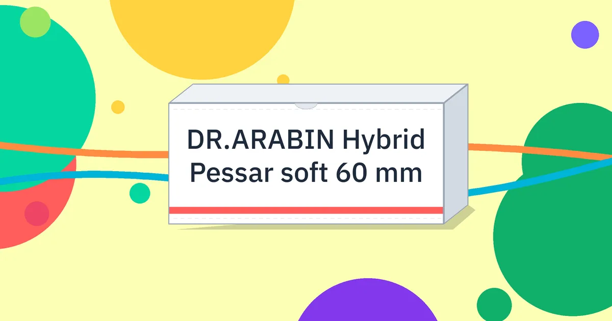 Symbolbild: Packung mit der Aufschrift DR.ARABIN Hybrid Pessar soft 60 mm (PZN 19780911) – Verfügbarkeit und Bezug in Apotheken in Frankfurt am Main
