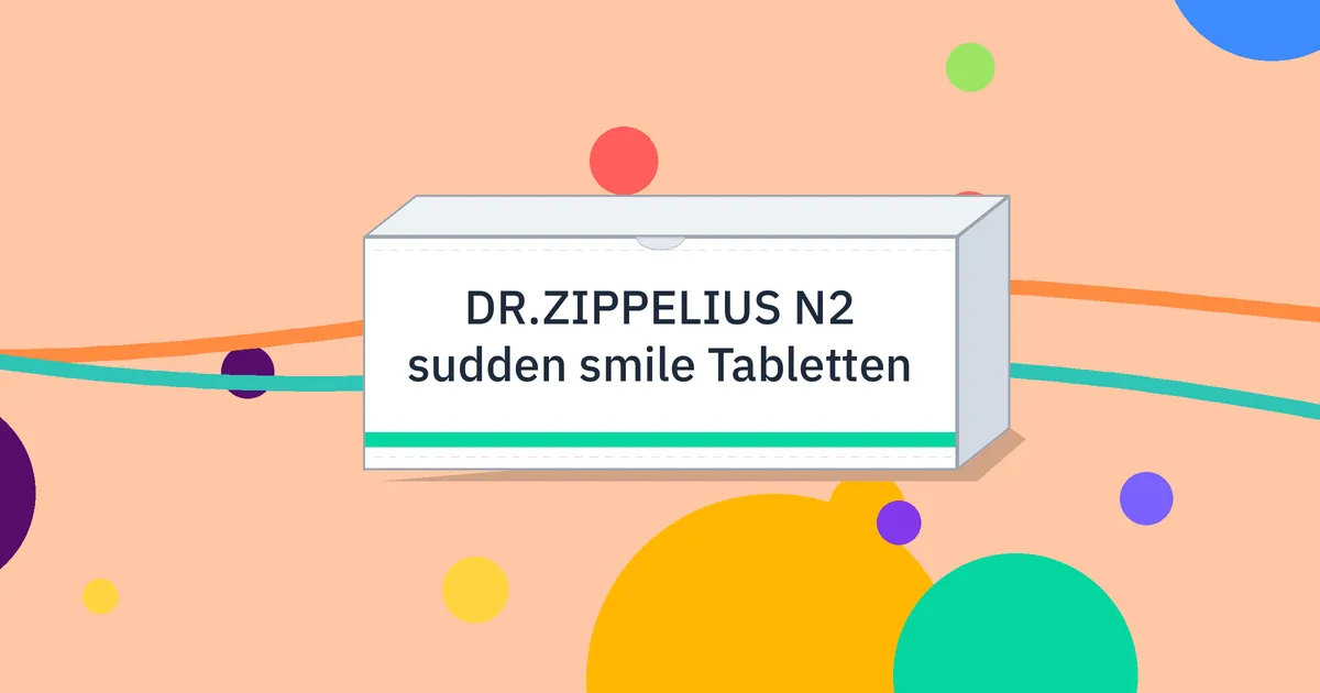 Symbolbild: Packung mit der Aufschrift DR.ZIPPELIUS N2 sudden smile Tabletten (PZN 09292205) – Verfügbarkeit und Bezug in Apotheken in Frankfurt am Main