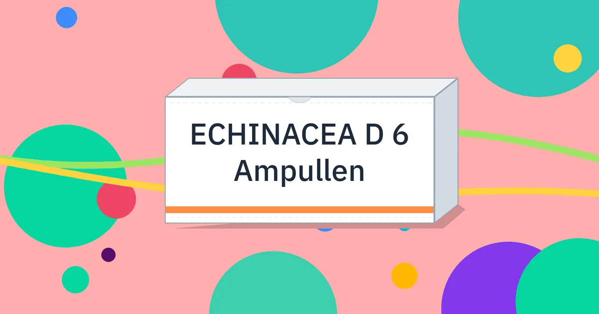 Symbolbild: Packung mit der Aufschrift ECHINACEA D 6 Ampullen (PZN 11705755) – Verfügbarkeit und Bezug in Apotheken in Frankfurt am Main