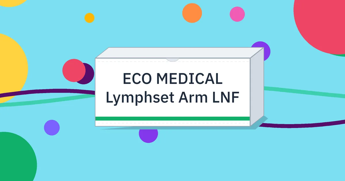 Symbolbild: Packung mit der Aufschrift ECO MEDICAL Lymphset Arm LNF (PZN 11144989) – Verfügbarkeit und Bezug in Apotheken in Frankfurt am Main