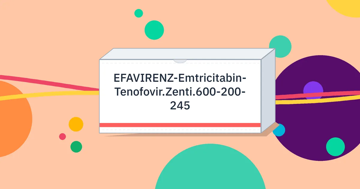 Symbolbild: Packung mit der Aufschrift EFAVIRENZ-Emtricitabin-Tenofovir.Zenti.600-200-245 (PZN 16842391) – Verfügbarkeit und Bezug in Apotheken in Frankfurt am Main