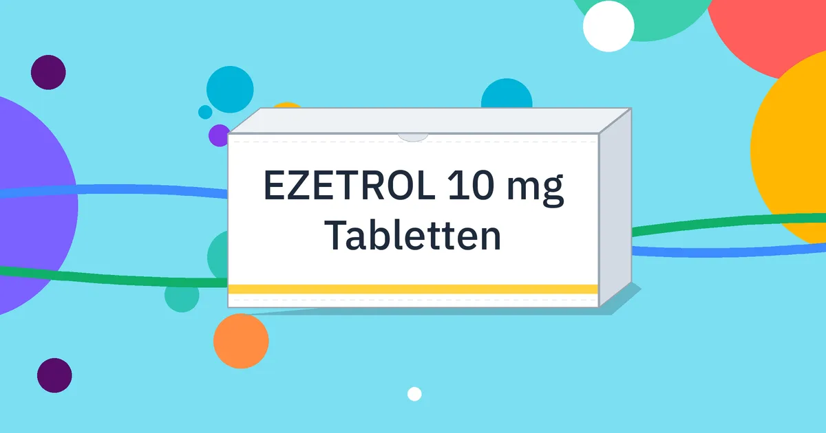 Symbolbild: Packung mit der Aufschrift EZETROL 10 mg Tabletten (PZN 07339003) – Verfügbarkeit und Bezug in Apotheken in Frankfurt am Main