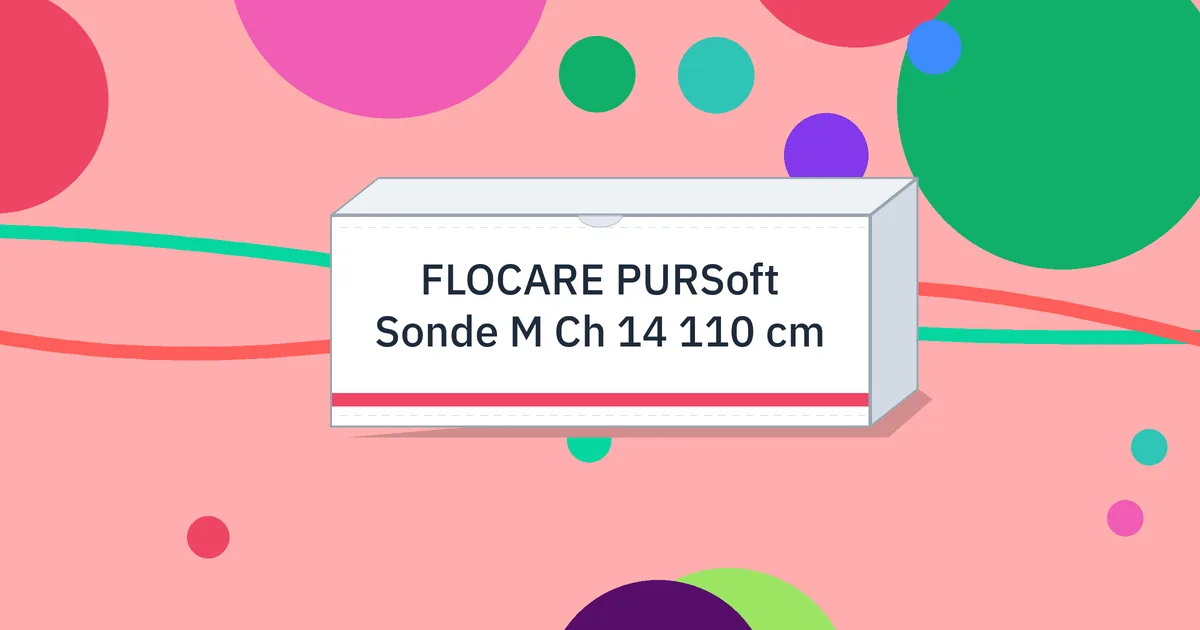 Symbolbild: Packung mit der Aufschrift FLOCARE PURSoft Sonde M Ch 14 110 cm (PZN 11289535) – Verfügbarkeit und Bezug in Apotheken in Frankfurt am Main
