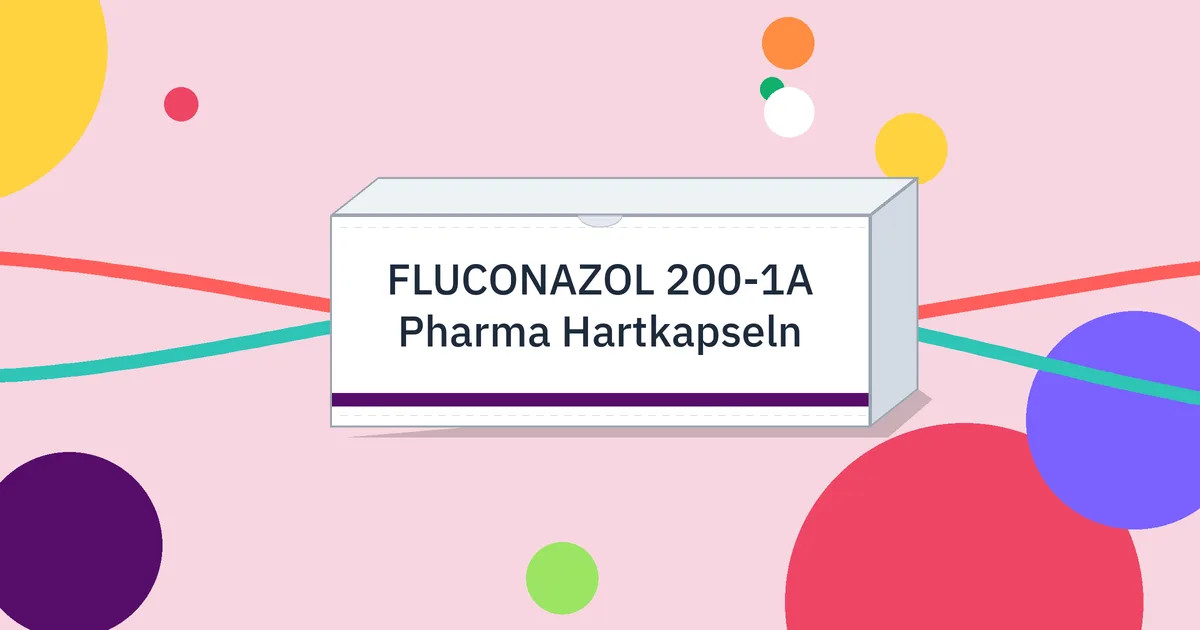 Symbolbild: Packung mit der Aufschrift FLUCONAZOL 200-1A Pharma Hartkapseln (PZN 01192088) – Verfügbarkeit und Bezug in Apotheken in Frankfurt am Main