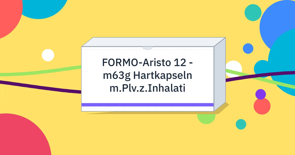 Symbolbild: Packung mit der Aufschrift FORMO-Aristo 12 -m63g Hartkapseln m.Plv.z.Inhalati (PZN 06835622) – Verfügbarkeit und Bezug in Apotheken in Frankfurt am Main