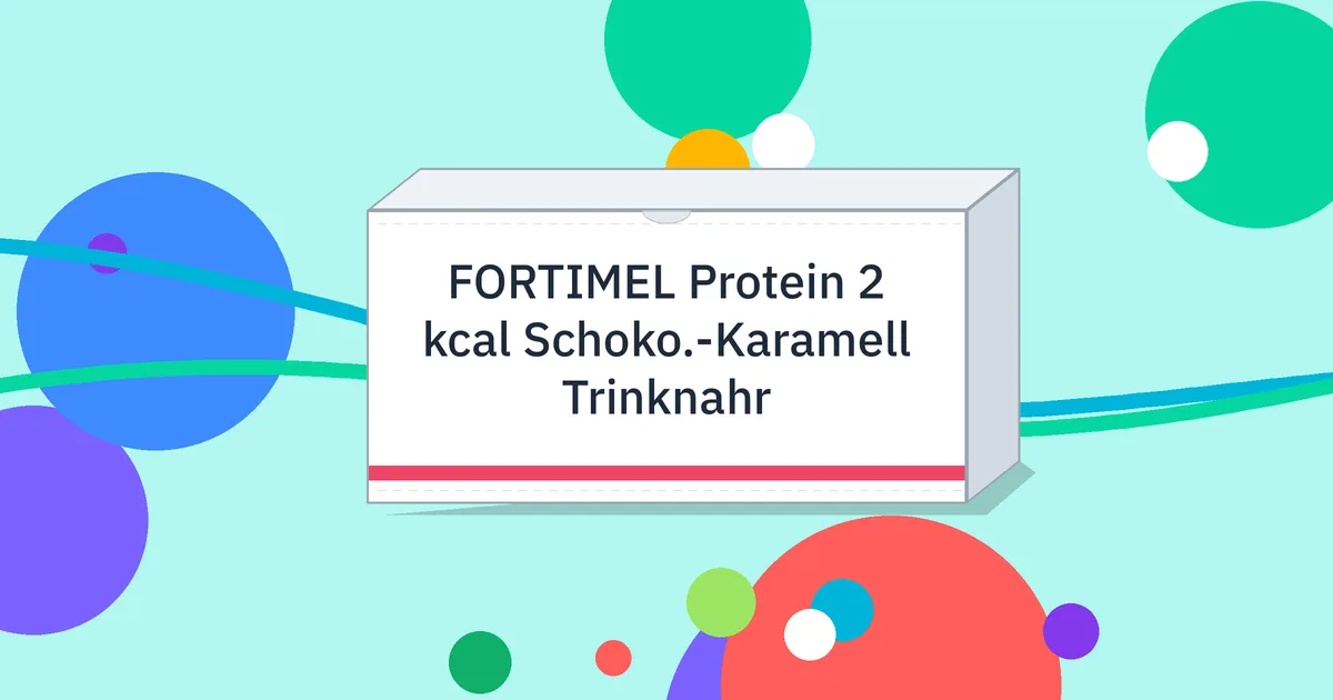 Symbolbild: Packung mit der Aufschrift FORTIMEL Protein 2 kcal Schoko.-Karamell Trinknahr (PZN 19095670) – Verfügbarkeit und Bezug in Apotheken in Frankfurt am Main