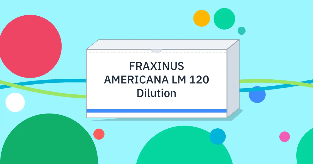 Symbolbild: Packung mit der Aufschrift FRAXINUS AMERICANA LM 120 Dilution (PZN 13491867) – Verfügbarkeit und Bezug in Apotheken in Frankfurt am Main